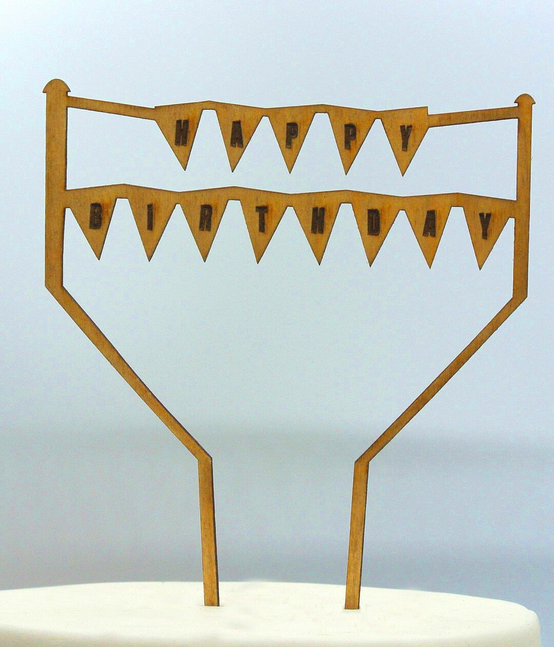 Happy Birthday Flags Cake Topper Happy Birthday Banner Cake - Etsy