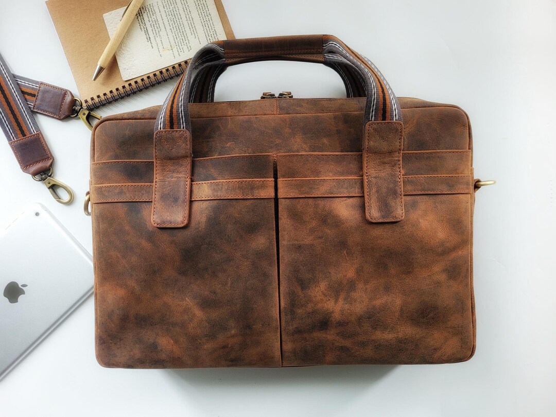Leather Briefcase for Men Laptop Messenger Bags for Men and Women Best ...