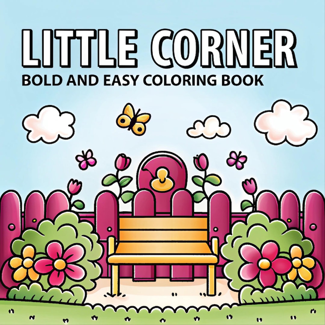 Little Corner Coloring Pages Bold and Easy Digital Download 72 Pages - Etsy