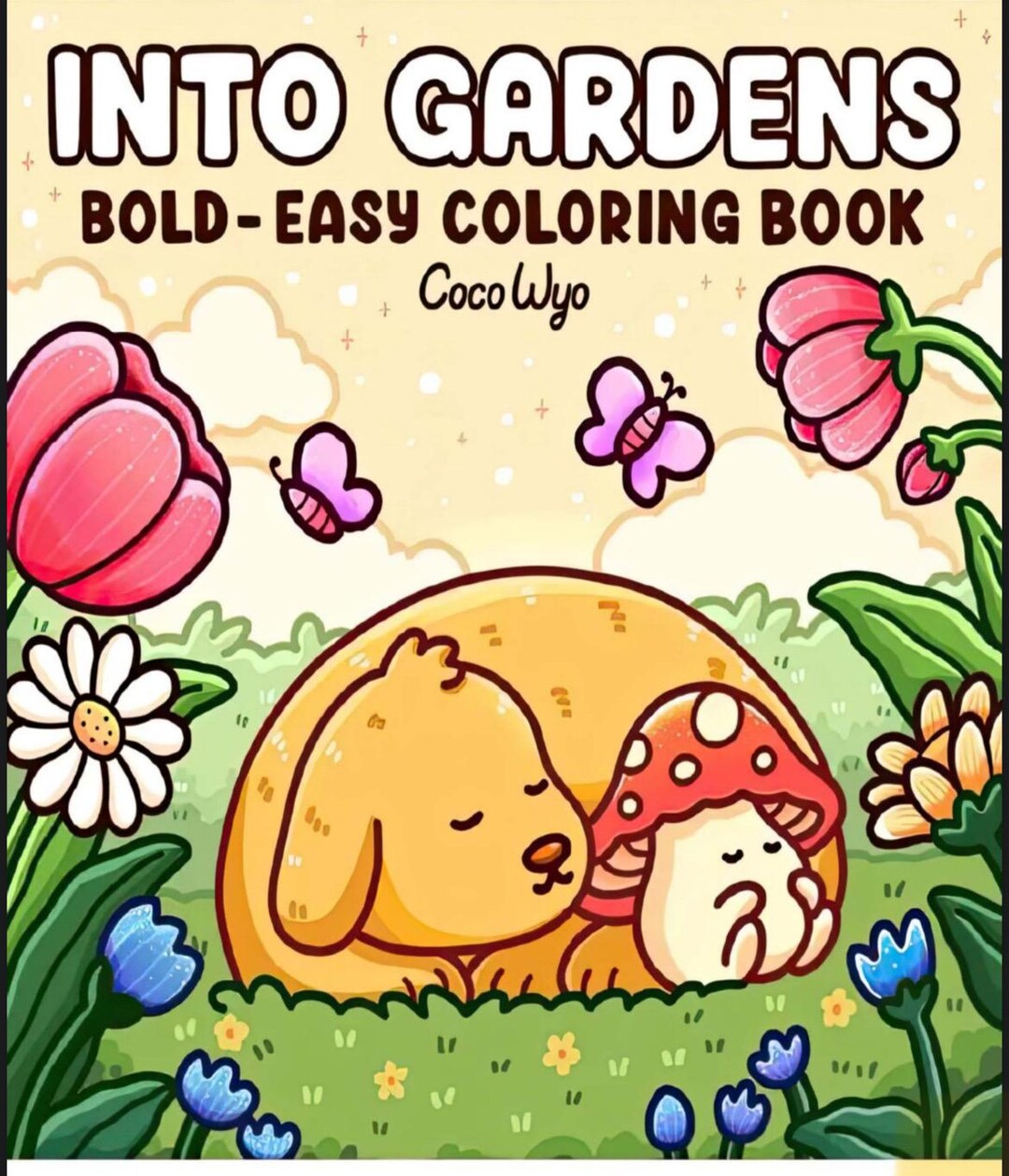 Coco Wyo Into Gardens Instant Download Easy Bold Coloring Book - Etsy