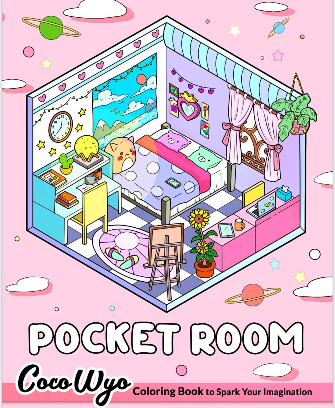 Pocket Room Coco Wyo Digital Coloring Book Instant Download 40 Pages ...
