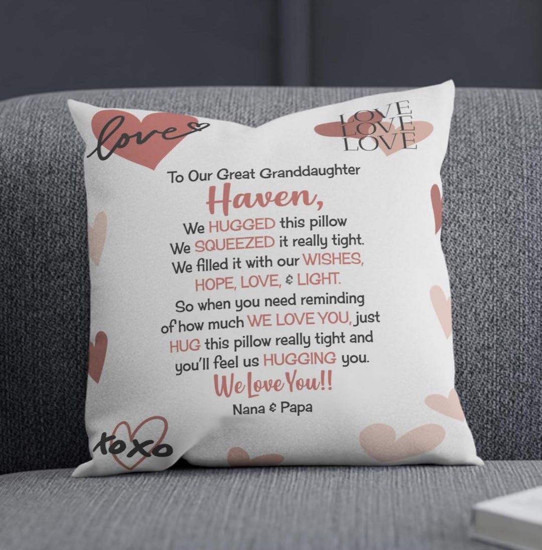 Great Granddaughter Gifts Personalized Nana Papa Grandparents Custom ...