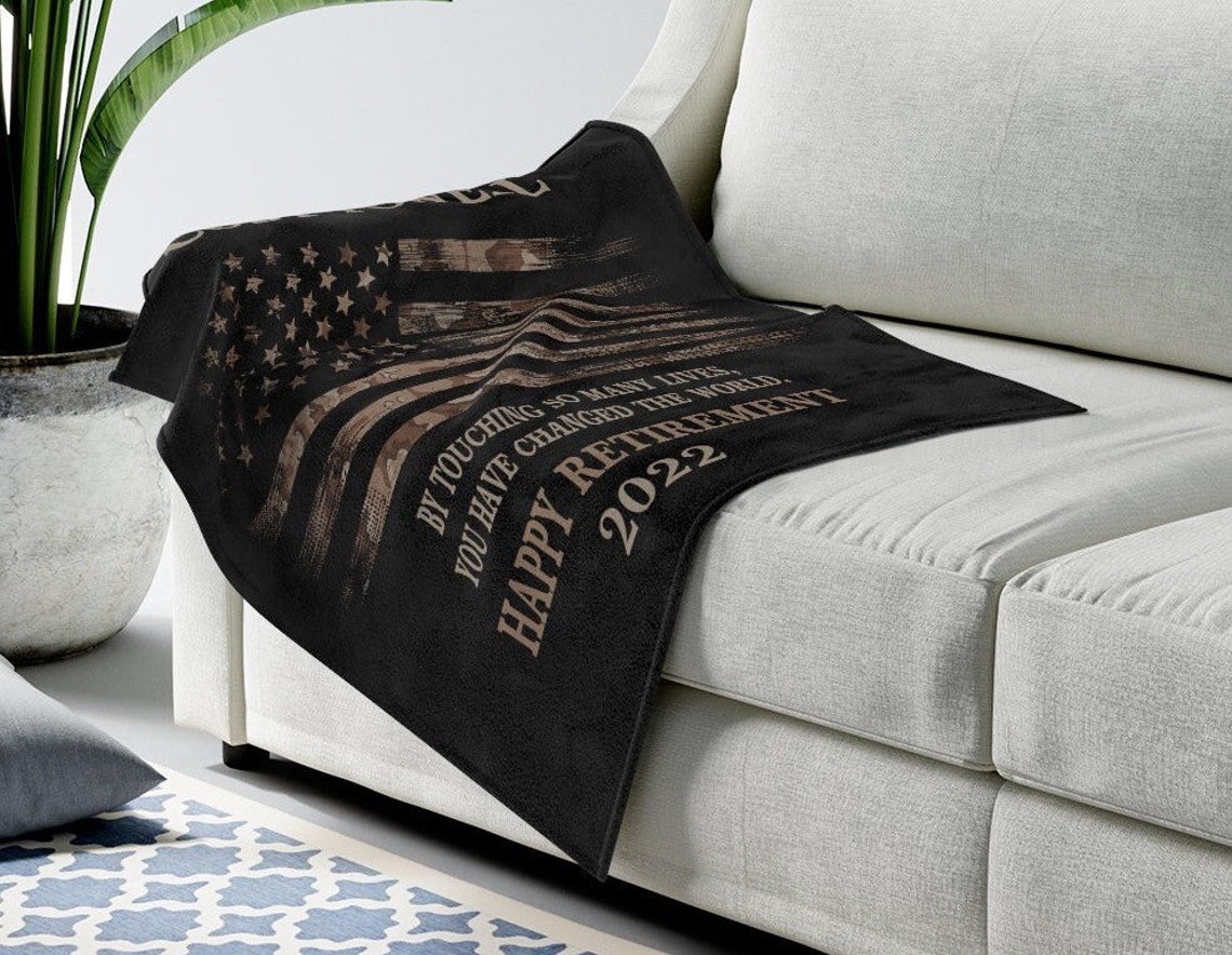 Military Retirement Gift Military Blanket Retirement Military - Etsy