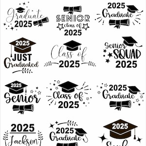Graduation 2025 Svg Png Printable Digital Prints Pdf Ai Class of 2025 ...