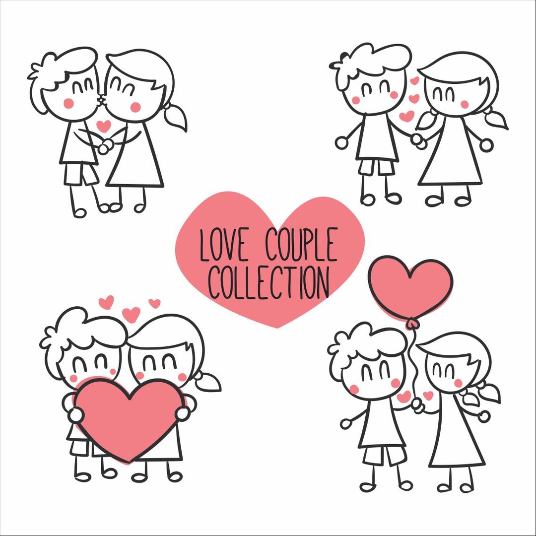 Love Couple Digital Print Valentines Husband Wife Downloadable Lovers ...