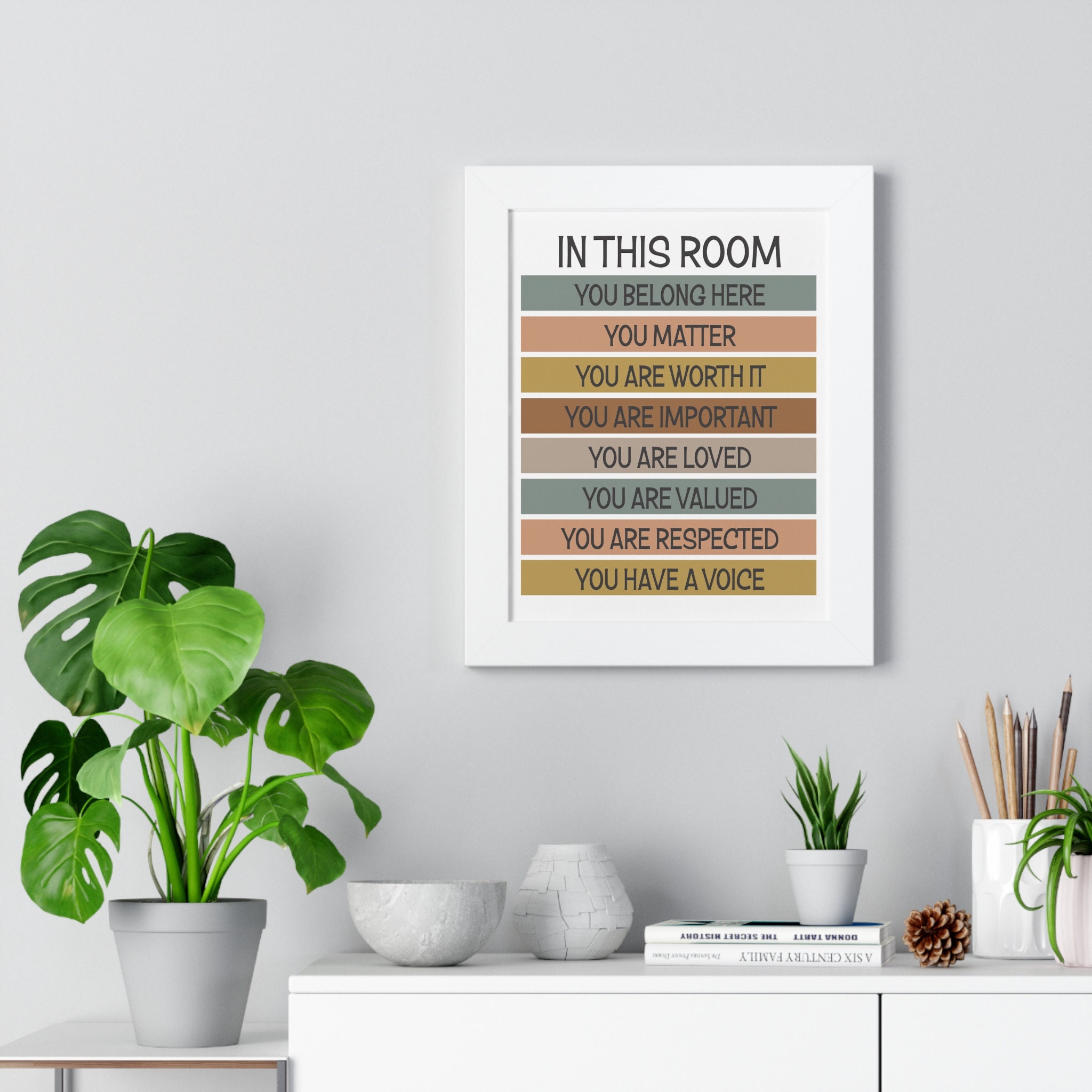 Classroom Equality Wall Art Digital Print Inspirational Classroom Quote ...