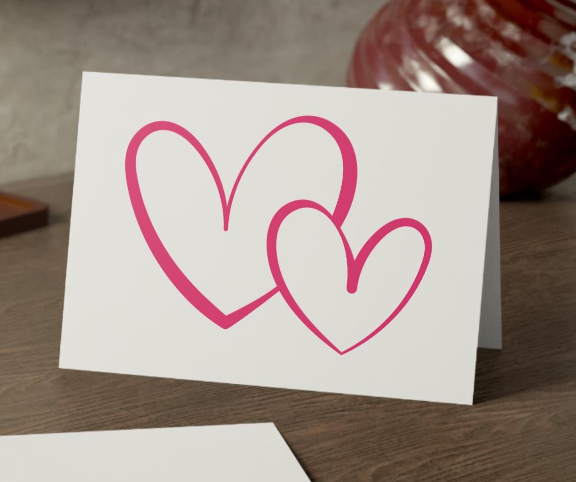 Hearts Printable Svg Png File Digital Download File Print Double Hearts ...