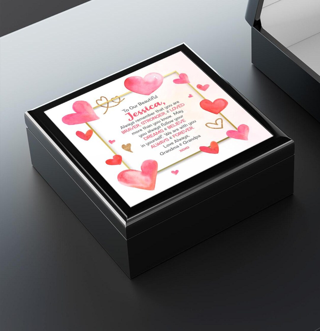 Granddaughter Gifts Personalized Granddaughter Treasure Jewelry Box ...