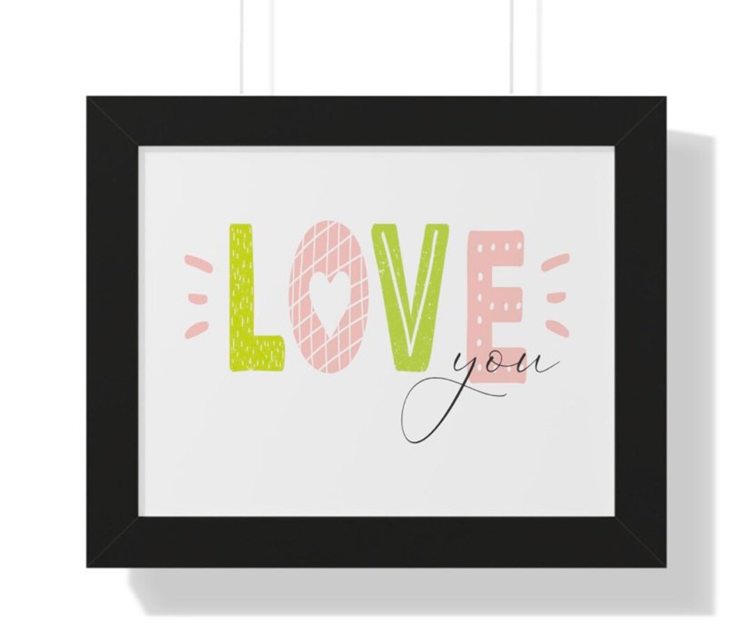 Love You Digital Print Cute Love You Printable Love You Digital Print ...