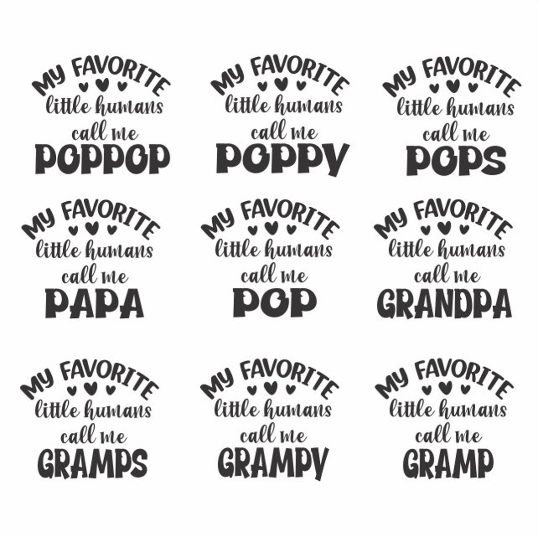 Poppop Printable Svg Pdf Png Files Digital Download Grandpa Papa Pops ...