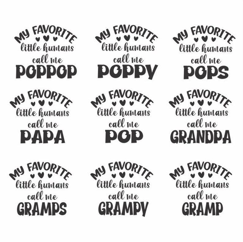 Poppop Printable Svg Pdf Png Files Digital Download Grandpa Papa Pops ...