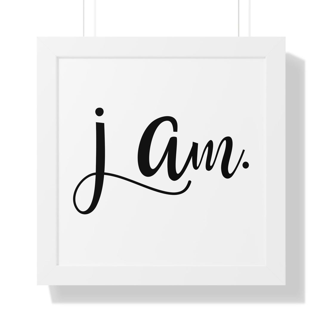 I Am Printable Inspirational I Am Script Wall Art Positive Affirmation ...