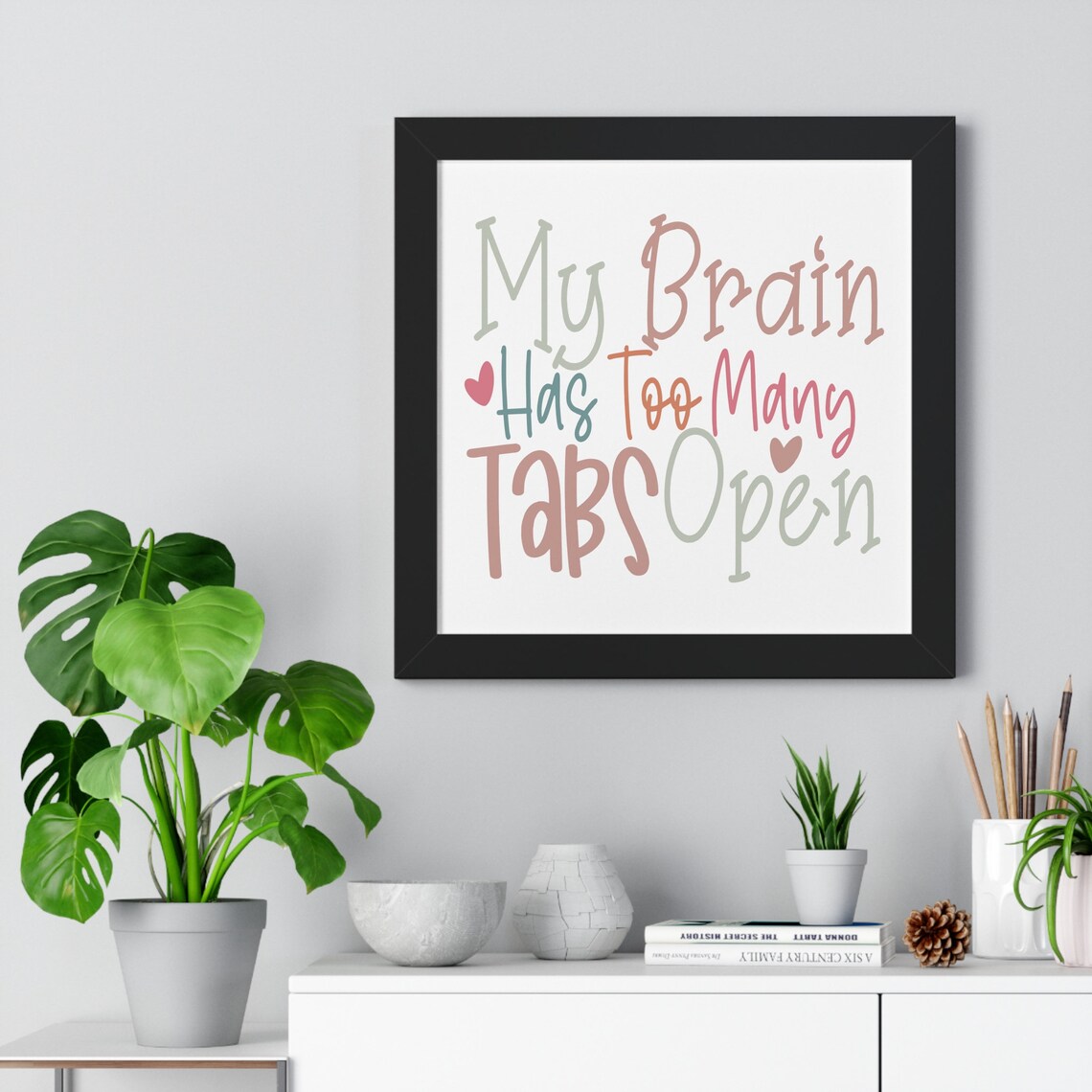 My Brain Has Too Many Tabs Open ADHD Printable Attention Distraction ...