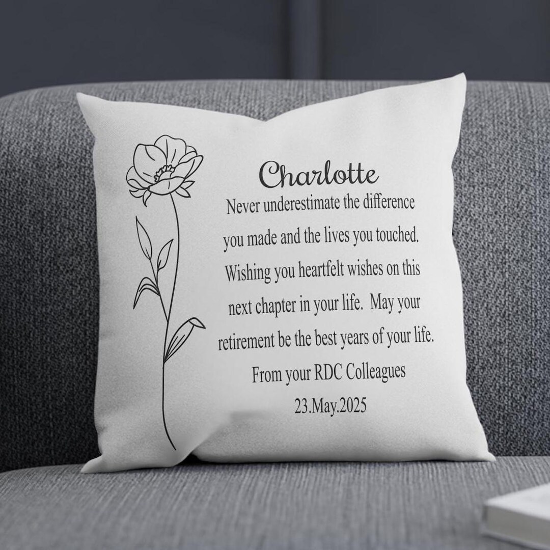 Retirement Gifts for Women Personalized Retirement Pillow Coworker ...