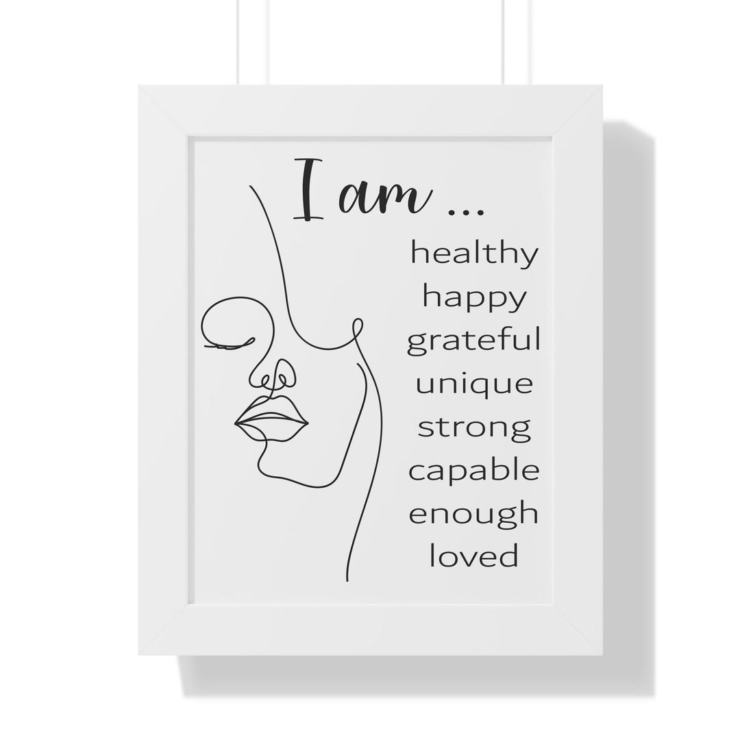I Am Positive Affirmations Printable Empowering Women Digital Prints ...