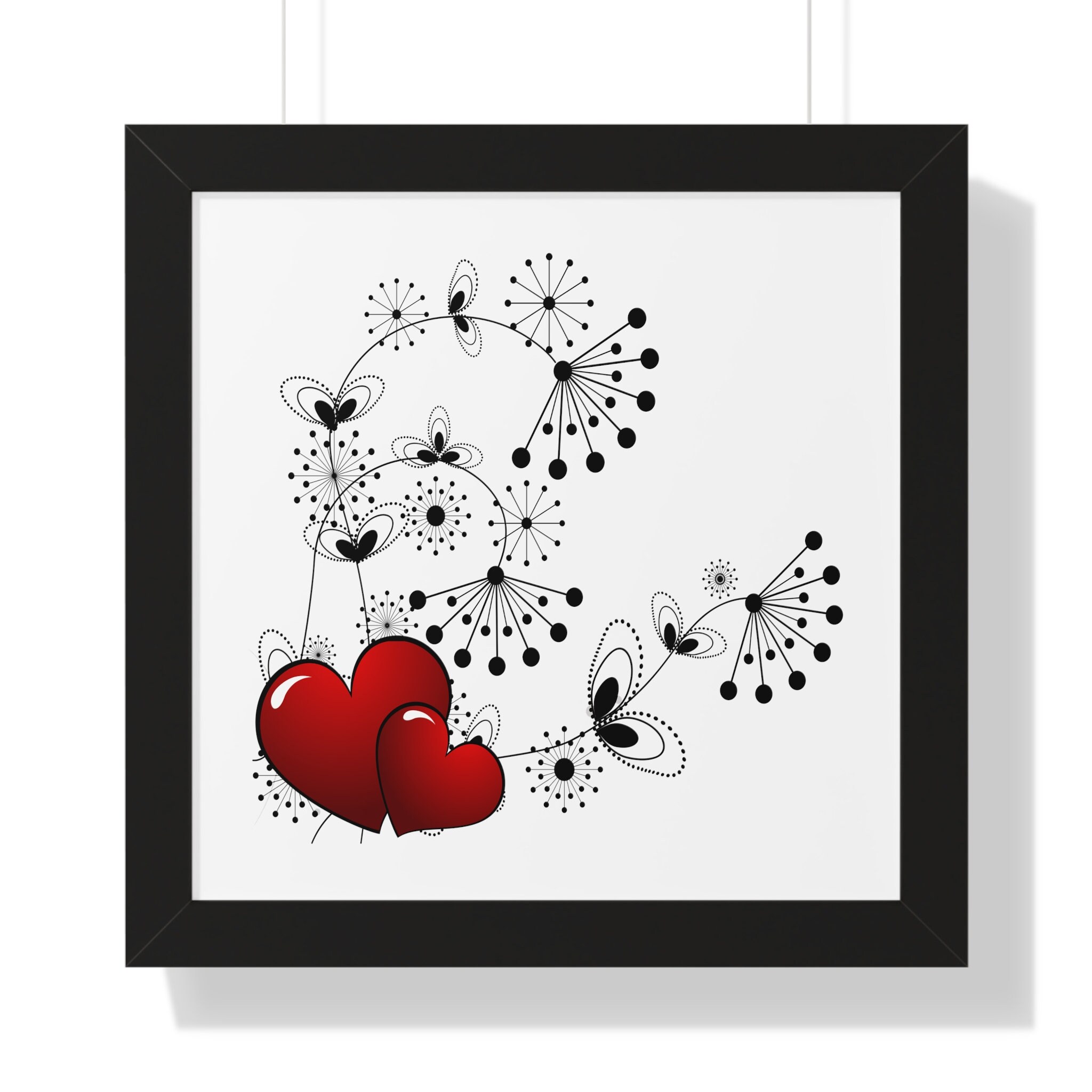 Heart Flower Printable Png and Pdf File Digital Download File Digital ...