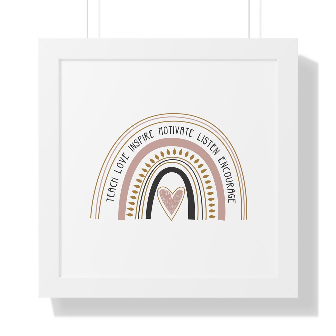 Teacher Boho Rainbow Svg Pdf Png Printable Teacher Boho Digital Print ...