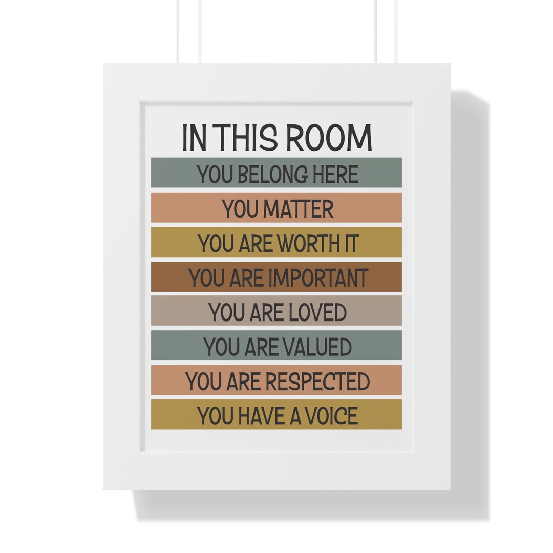 Kids Classroom Wall Art Digital Print Inspirational Classroom Quote You ...
