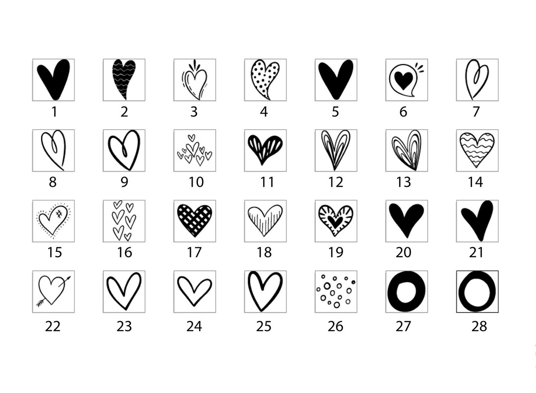 Hearts Printable Svg Pdf Png File Digital Download File Digital Print ...