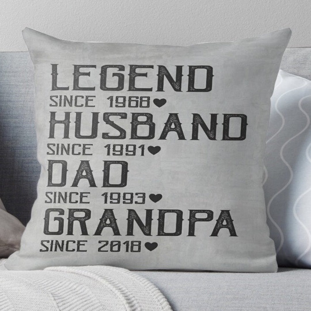 Dad Grandpa Gifts Personalized Papa Grandparent Custom Gifts Pillow ...