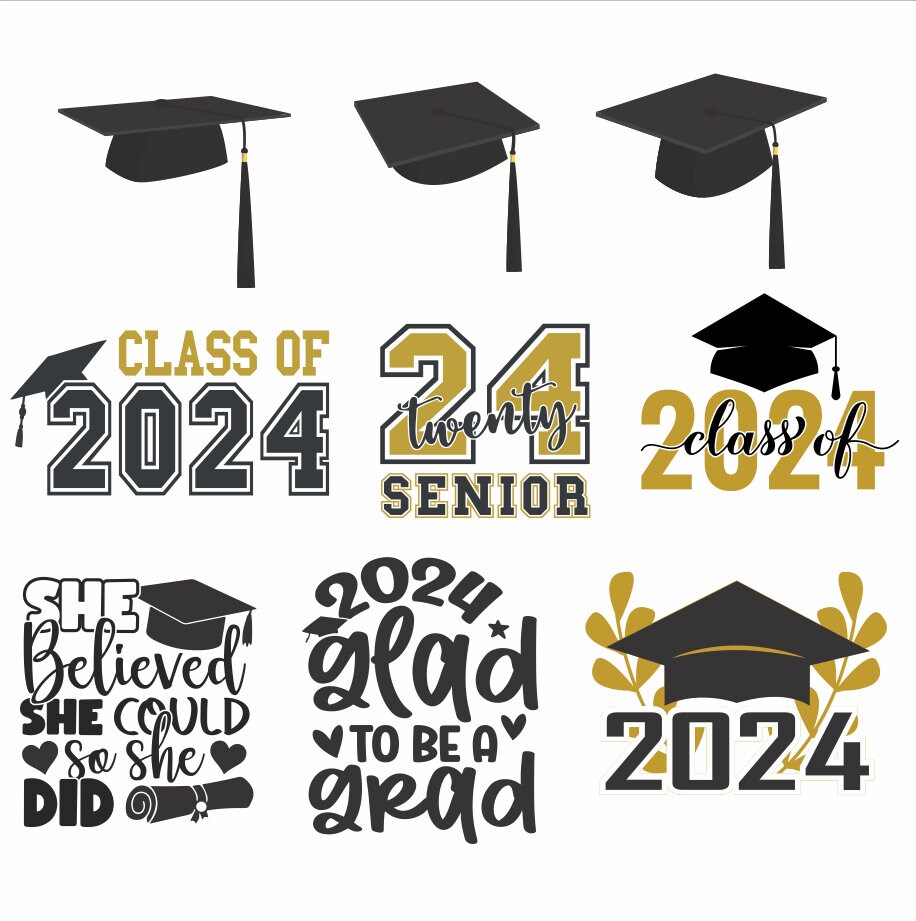 Graduation 2024 Svg Png Printable Digital Prints Pdf Ai Class of 2024 ...