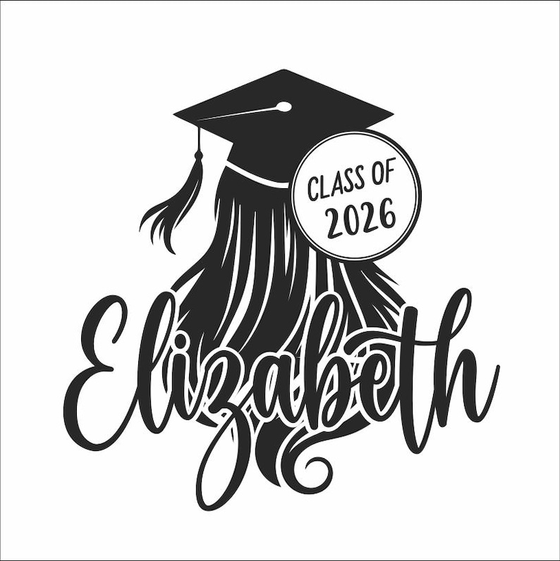 Grad Girl Silhouette Graduation 2026 Personalized Svg Png Grad ...