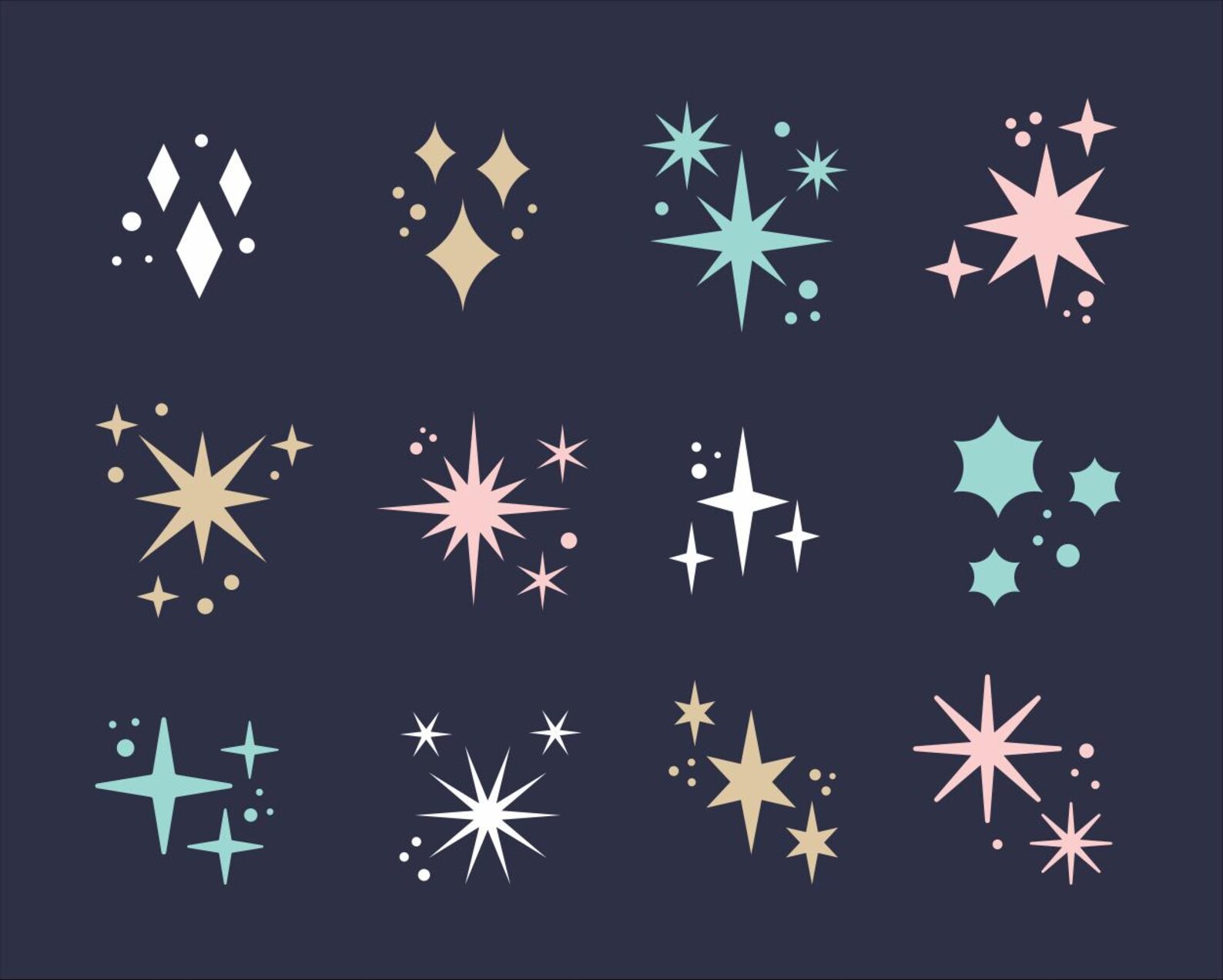 Stars Png Svg Digital Print Downloadable Cute Fun Stars Magic ...