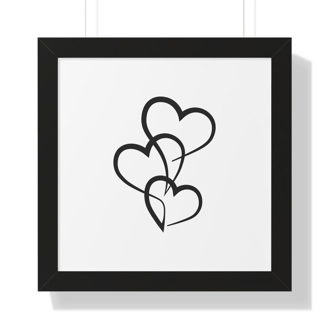 Three Hearts Printable Svg Png File Digital Print Hearts Downloadable ...