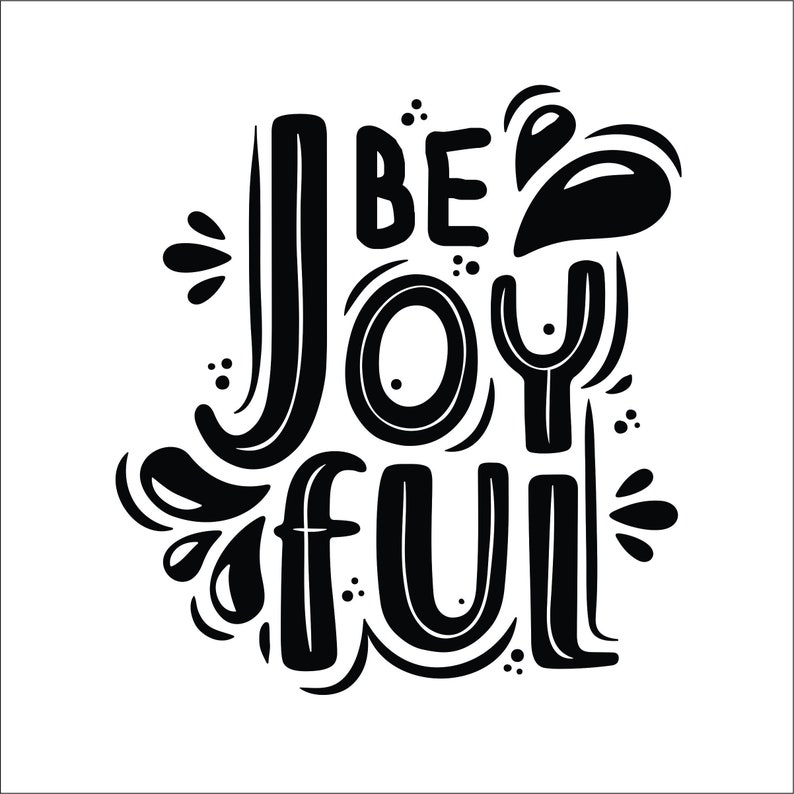 Printable Positive Affirmations Be Joyful Enjoy Every - Etsy