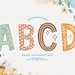 Boho Alphabet Svg Bundle Cute Boho Alphabet Printable Digital Prints ...