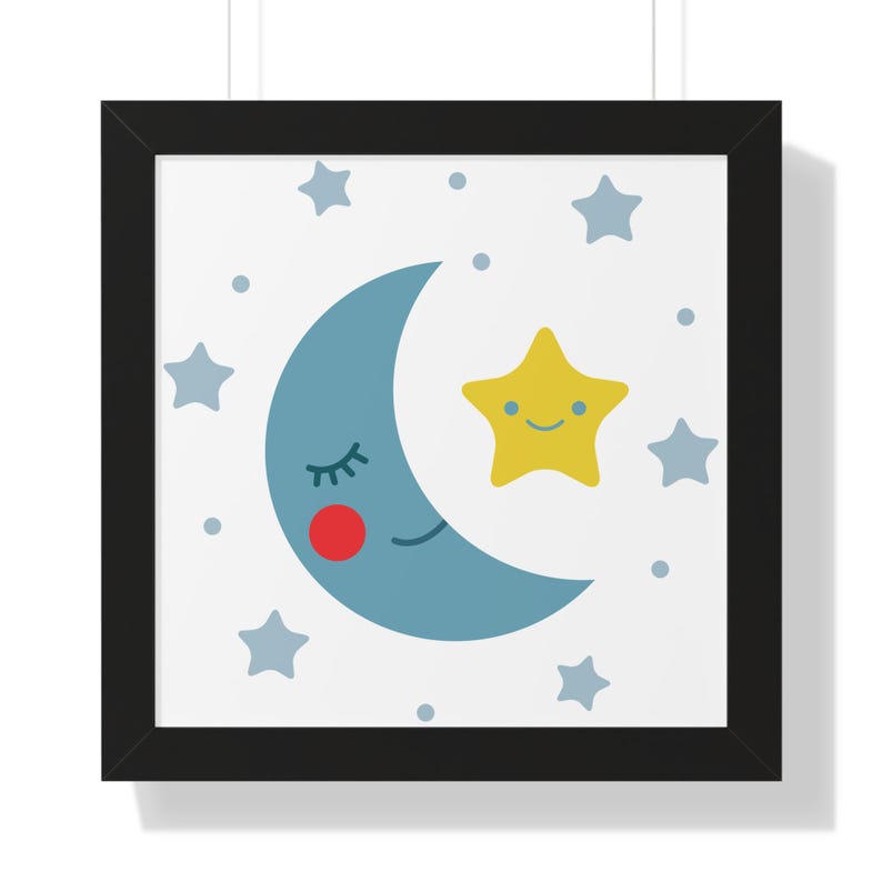 Moon Stars Printable Svg Pdf Png Digital Download File Digital Print ...