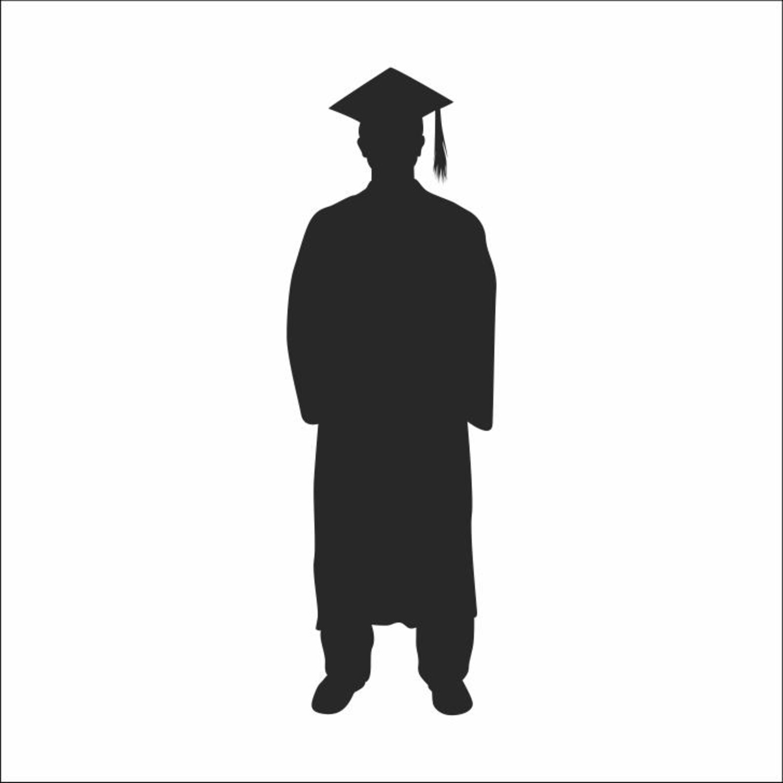 Grad Boy Silhouette Graduation 2026 Svg Png Grad Silhouettes Boys ...