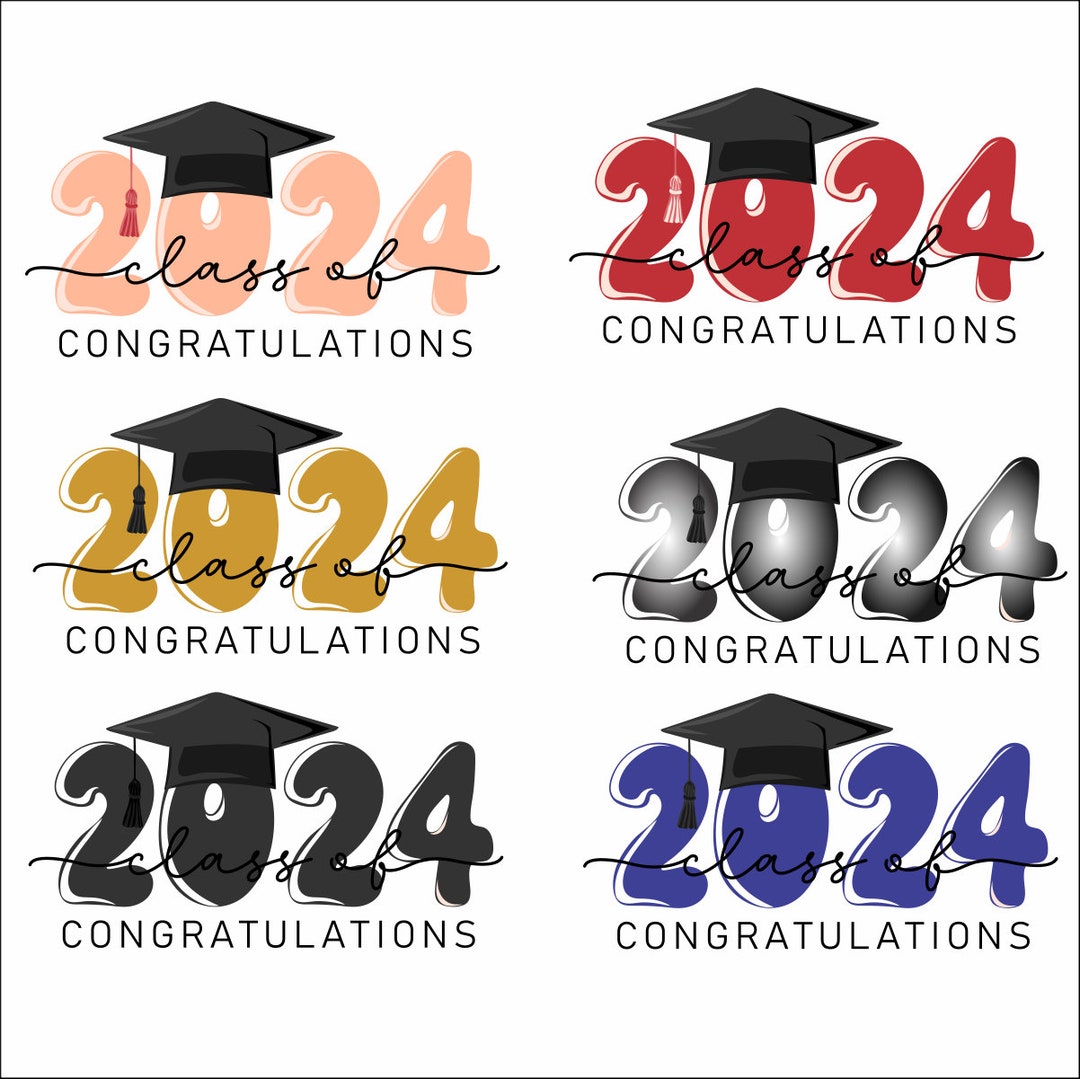 Graduation 2024 Svg Png Printable Digital Prints Pdf Class of 2024 ...