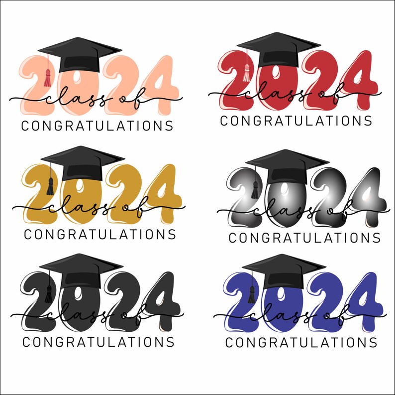 Graduation 2024 Svg Png Printable Digital Prints Pdf Class of 2024 ...