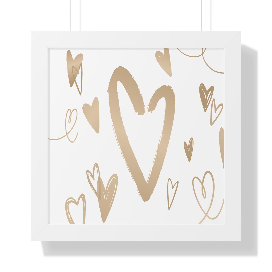 Gold Hearts Printable Svg Png Jpg File Digital Download File Digital ...