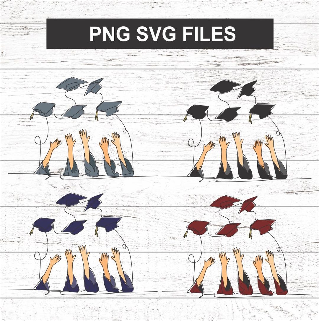 Graduation Caps 2026 PNG SVG Printable Digital Prints Grad Cap ...
