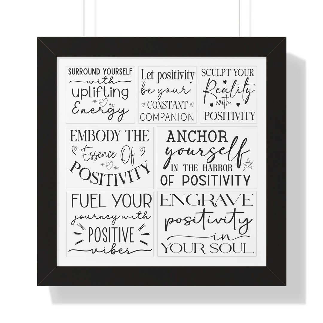 Positive Affirmation Printable Printable Digital Prints Positive Energy ...