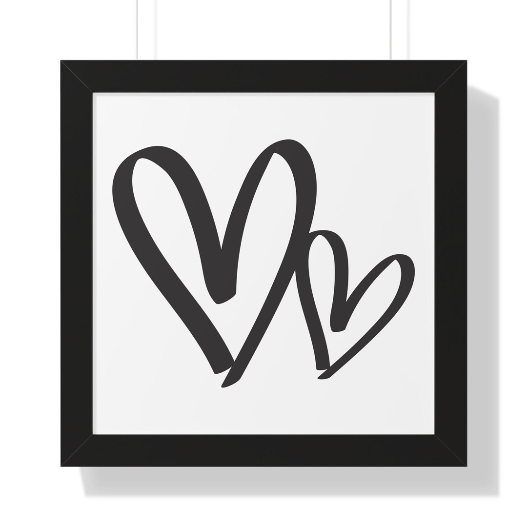 Hearts Printable Svg Png File Digital Download File Print Double Hearts ...