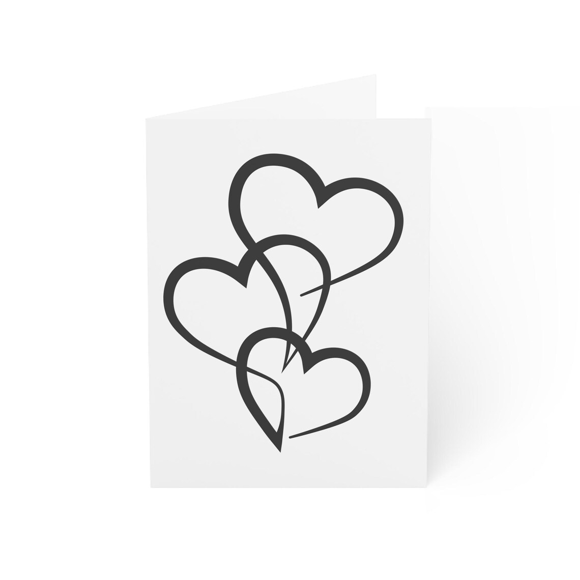 Three Hearts Printable Svg Png File Digital Print Hearts Downloadable ...