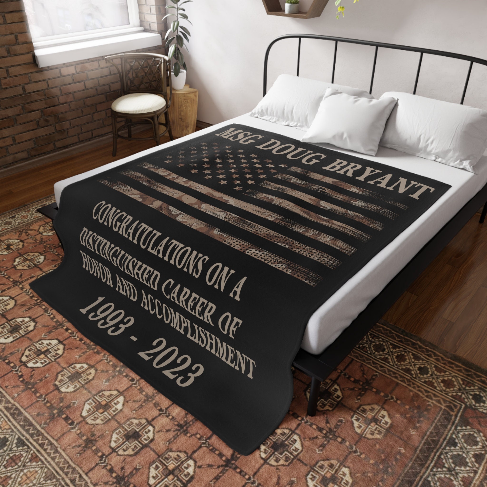 Military Retirement Gift Military Blanket Retirement Military Gift ...