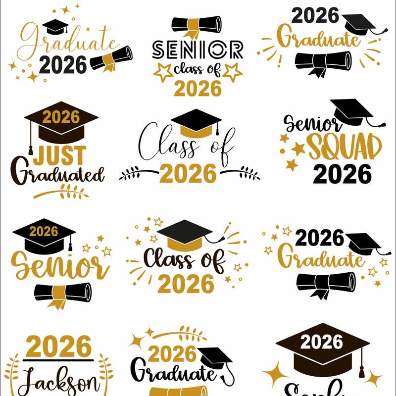 Graduation Squad 2026 Svg - Etsy