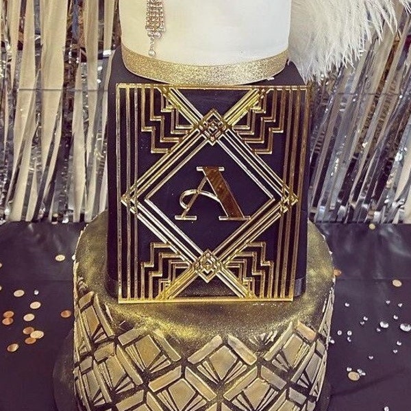 Art Deco Cake Topper - Etsy