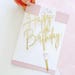 Happy Birthday Cake Topper | Acrylic Cake Topper | Fine Line Birthday ...