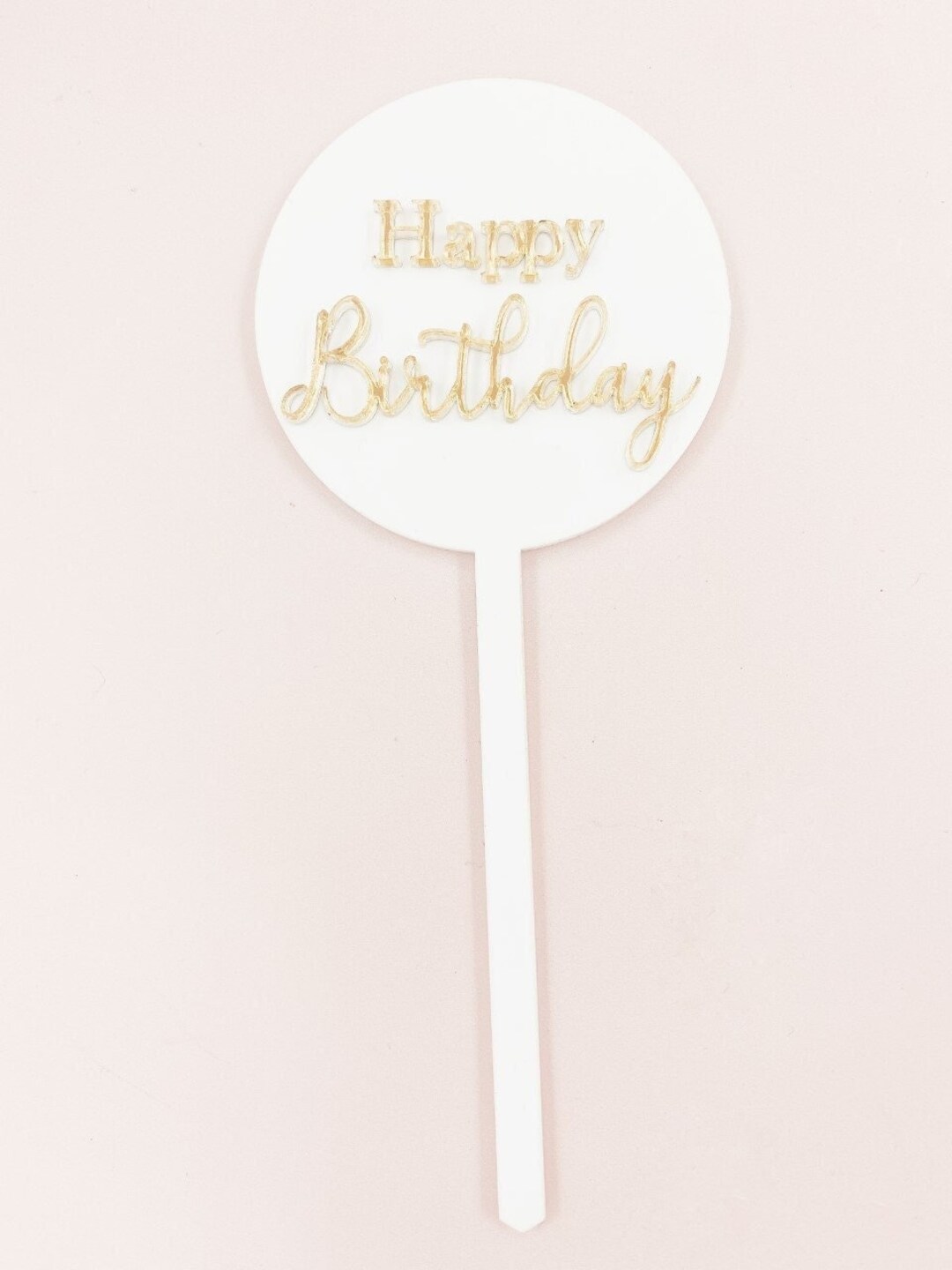 Happy Birthday Paddle Birthday Age Topper | Acrylic Cake Topper | Name ...