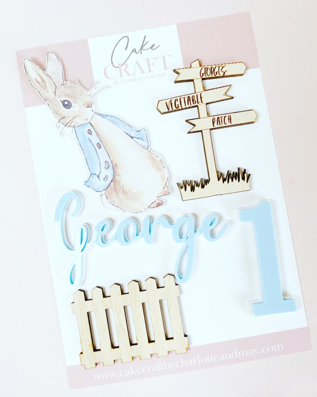 Peter Rabbit | Bunny Cake Topper Set | Peter Rabbit Cake Decoration ...