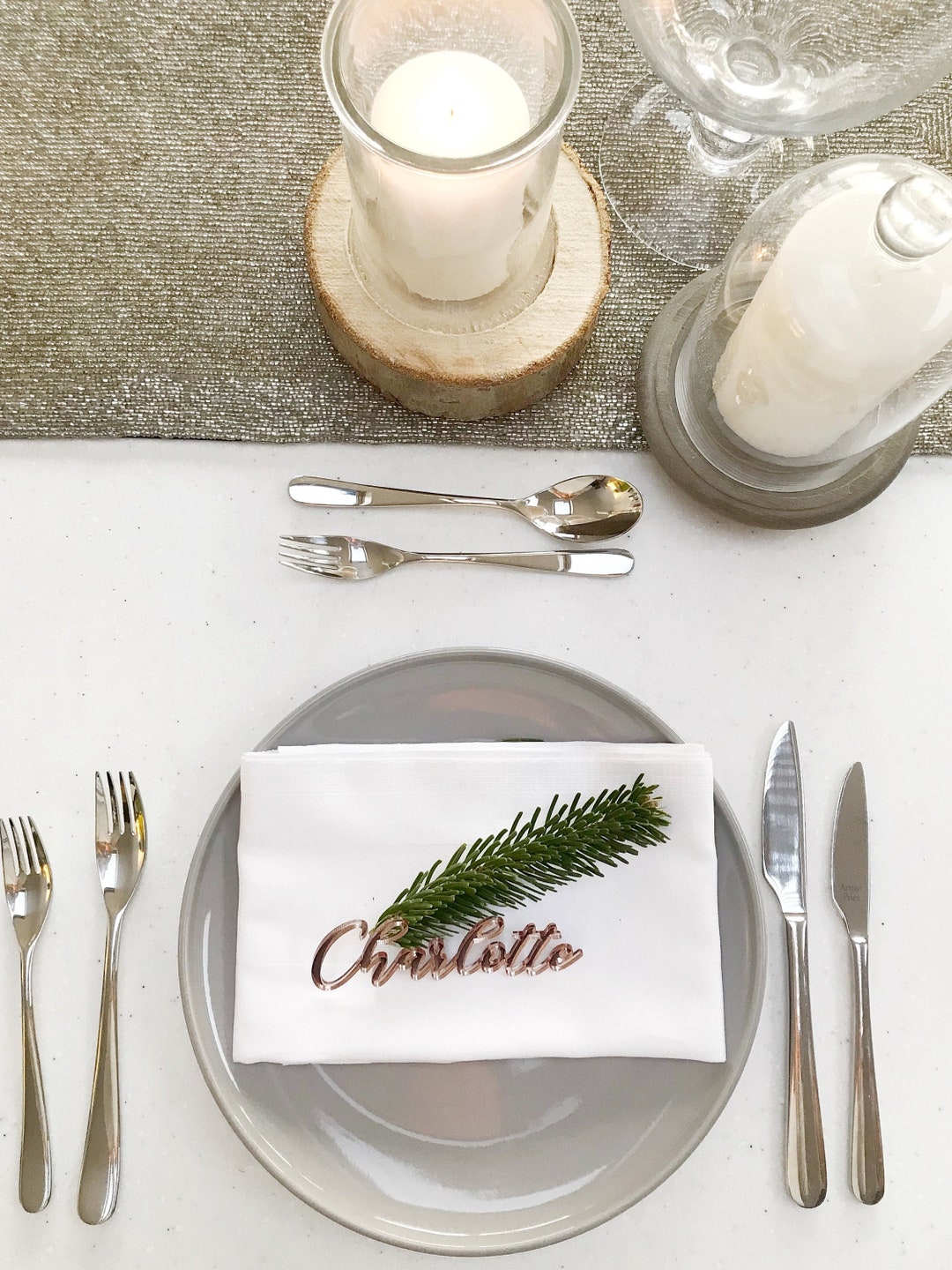 Personalised Name Table Setting | Table Scape | Place Setting | Wedding ...