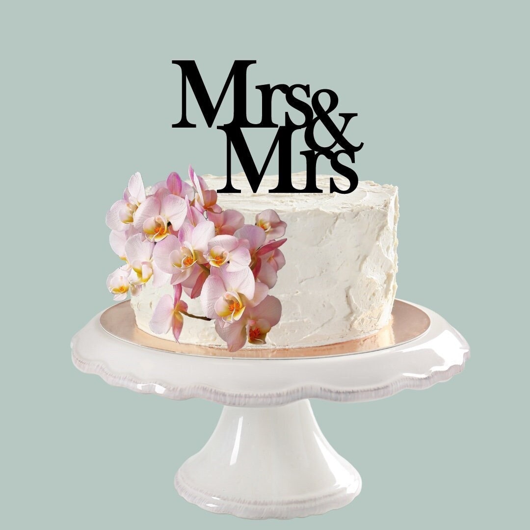 Mrs And Mrs Cake Topper Mrs And Mrs Cake Wedding Cake Topper Acrylic Mrs And Mrs Cake Topper