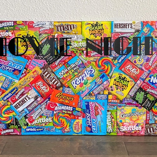 Candy Wall Art Custom Order 18x9 Resin Candy Art - Etsy