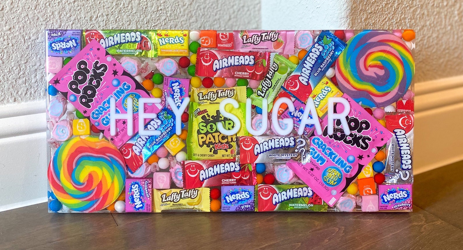 Candy Wall Art Custom Order 18x9 Resin Candy Art - Etsy