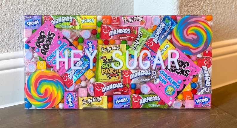 Candy Wall Art Custom Order 18x9 Resin Candy Art - Etsy